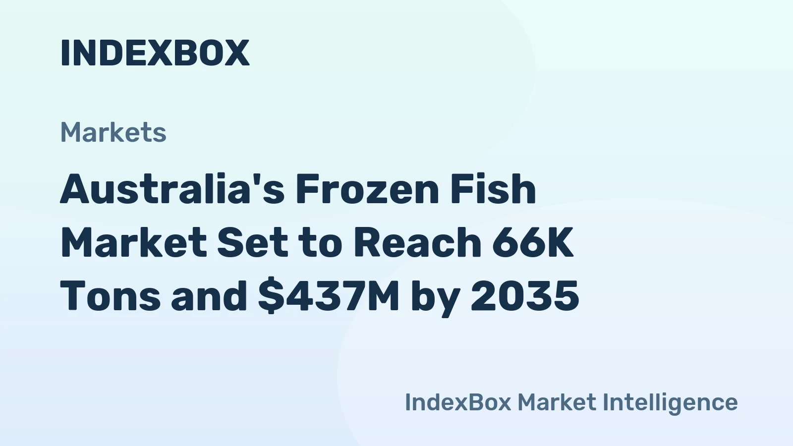 Australia's Frozen Fish Market Set to Reach 66K Tons and $437M by 2035