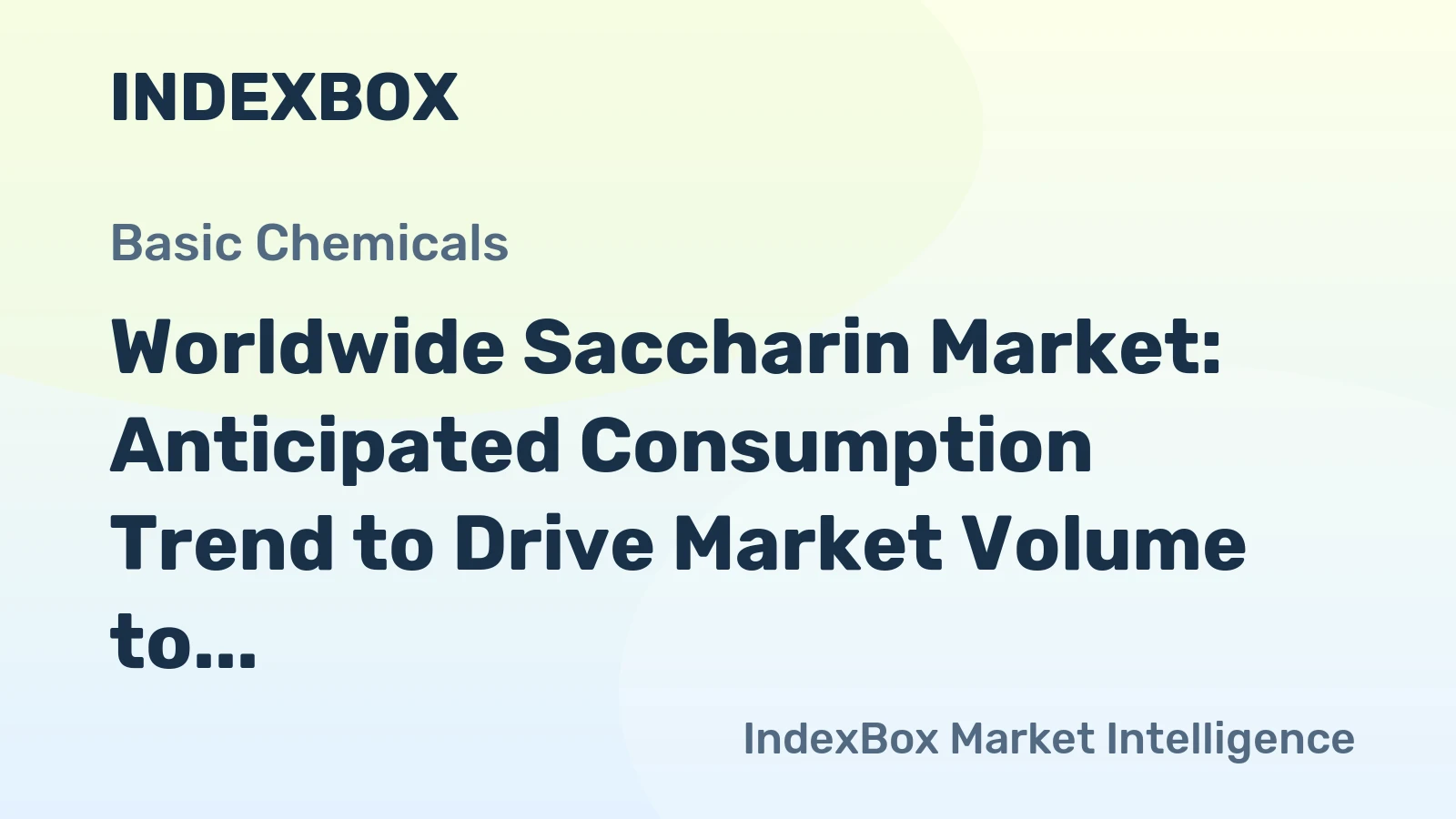 Worldwide Saccharin Market: Anticipated Consumption Trend to Drive Market Volume to 23K Tons by 2035, Reaching $193M in Value
