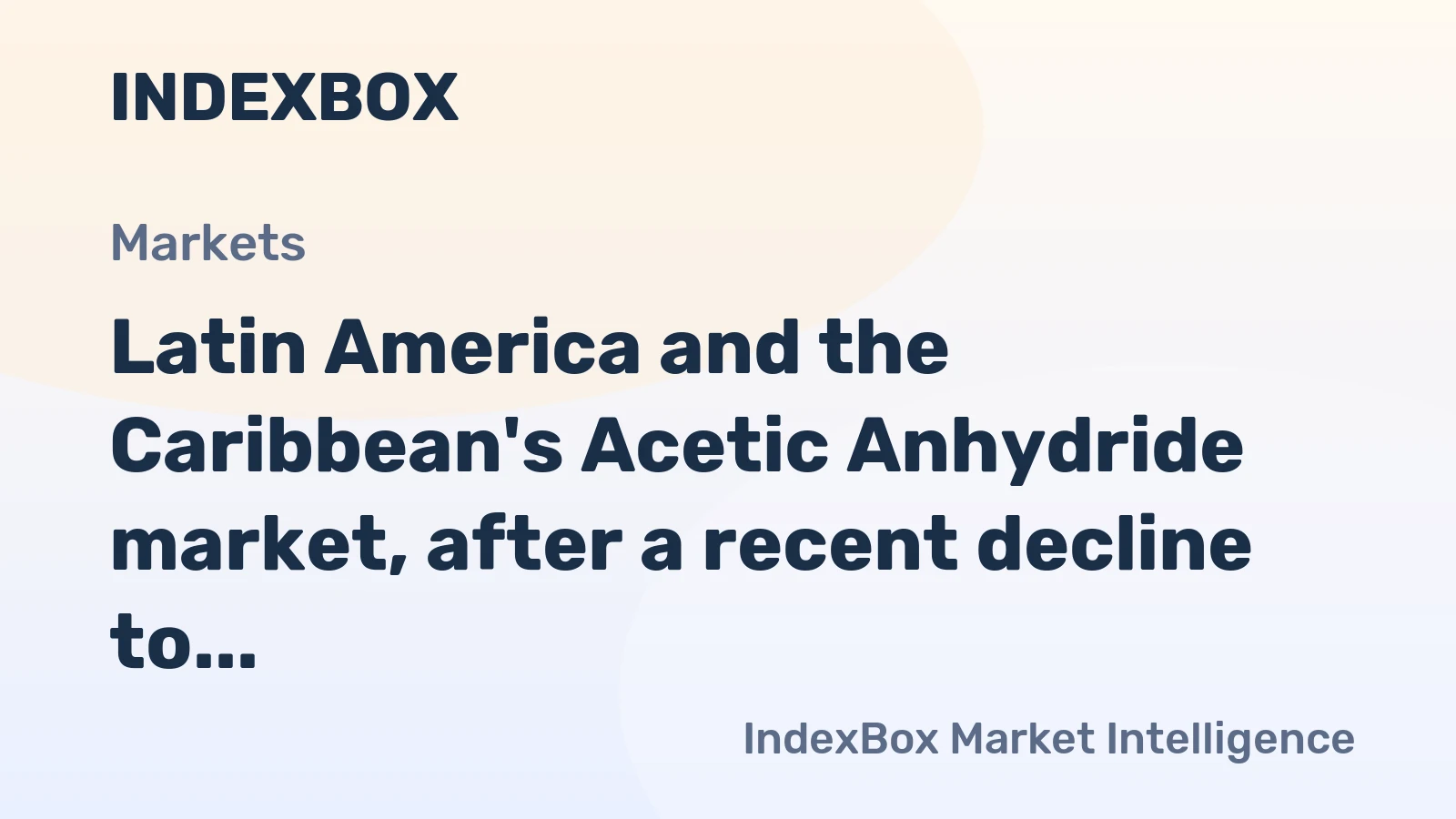 Latin America and the Caribbean's Acetic Anhydride market, after a recent decline to 52K tons, is forecast to grow to 60K tons by 2035, with its value projected to rise to $107M.