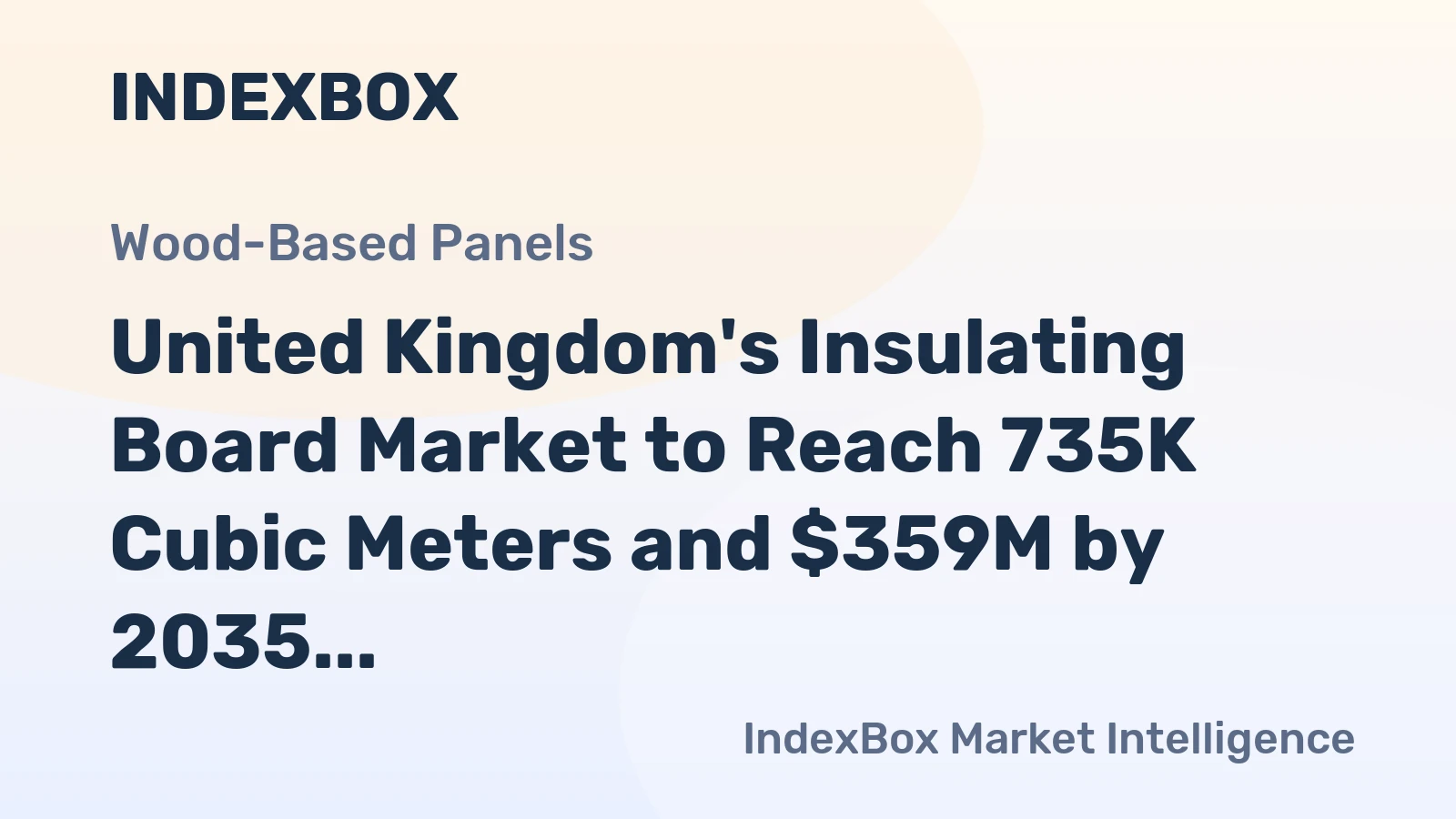 United Kingdom's Insulating Board Market to Reach 735K Cubic Meters and $359M by 2035