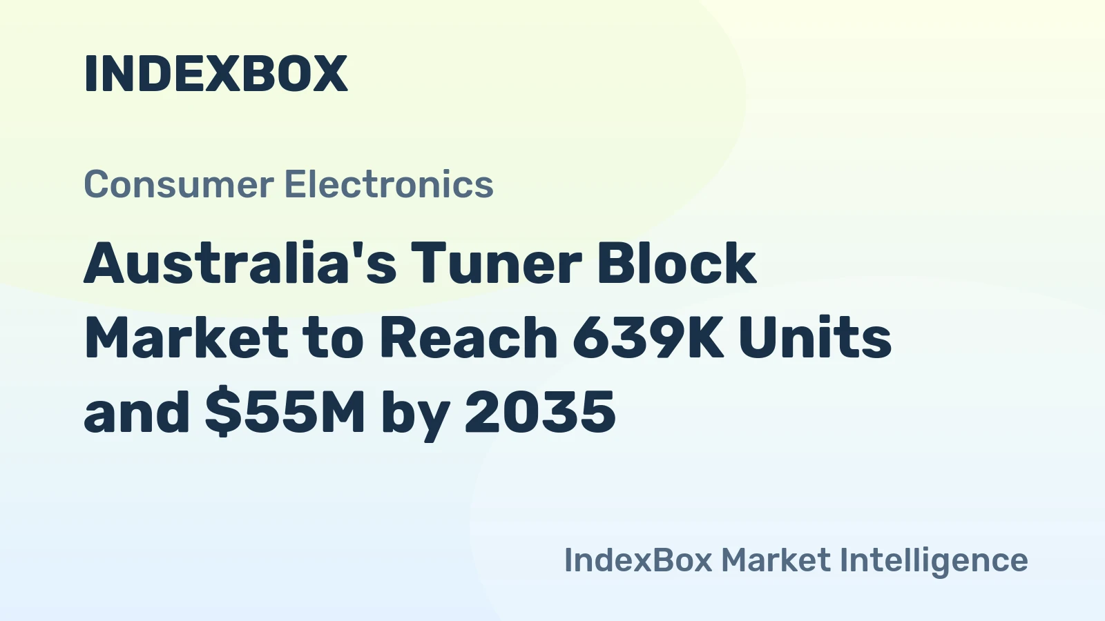 Australia's Tuner Block Market to Reach 639K Units and $55M by 2035