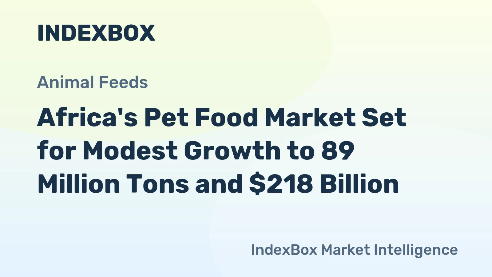 Africa's Pet Food Market Set for Modest Growth to 89 Million Tons and $218 Billion