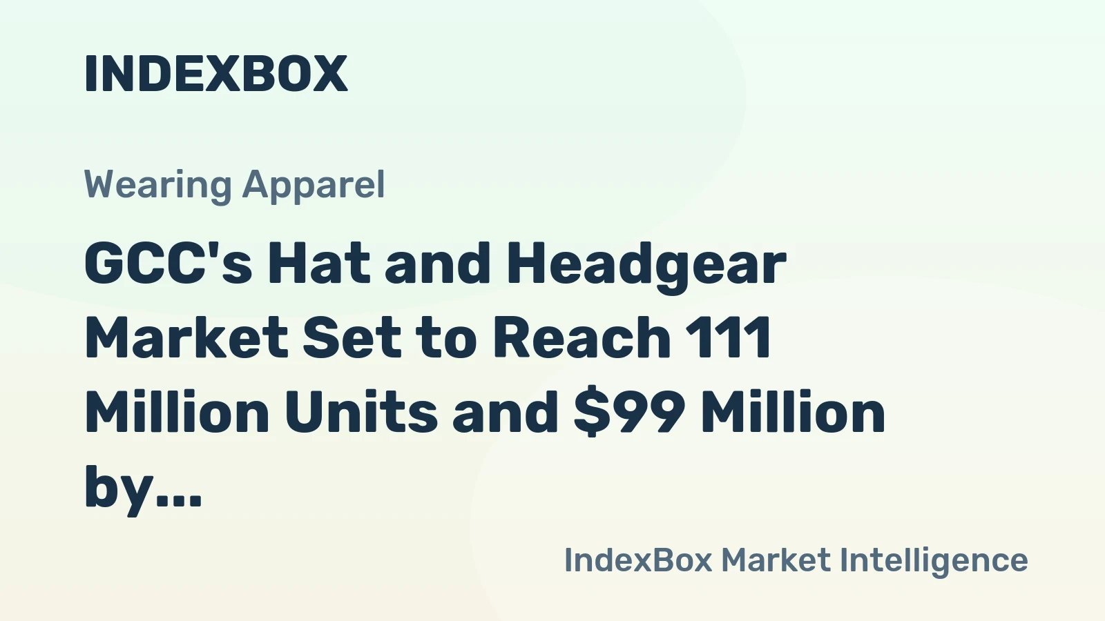 GCC's Hat and Headgear Market Set to Reach 111 Million Units and $99 Million by 2035
