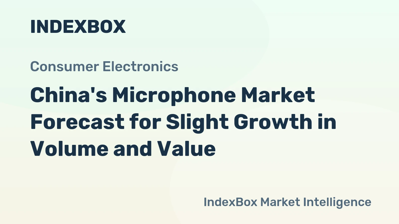 China's Microphone Market Forecast for Slight Growth in Volume and Value