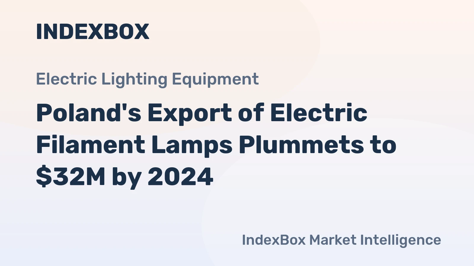 Poland's Export of Electric Filament Lamps Plummets to $32M by 2024
