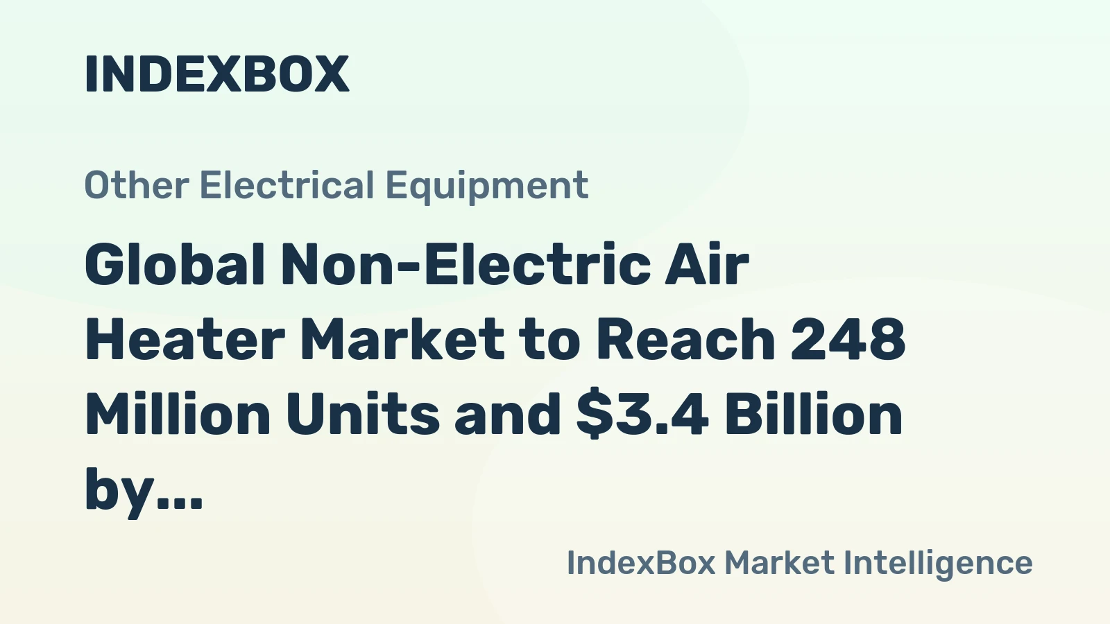 Global Non-Electric Air Heater Market to Reach 248 Million Units and $3.4 Billion by 2035