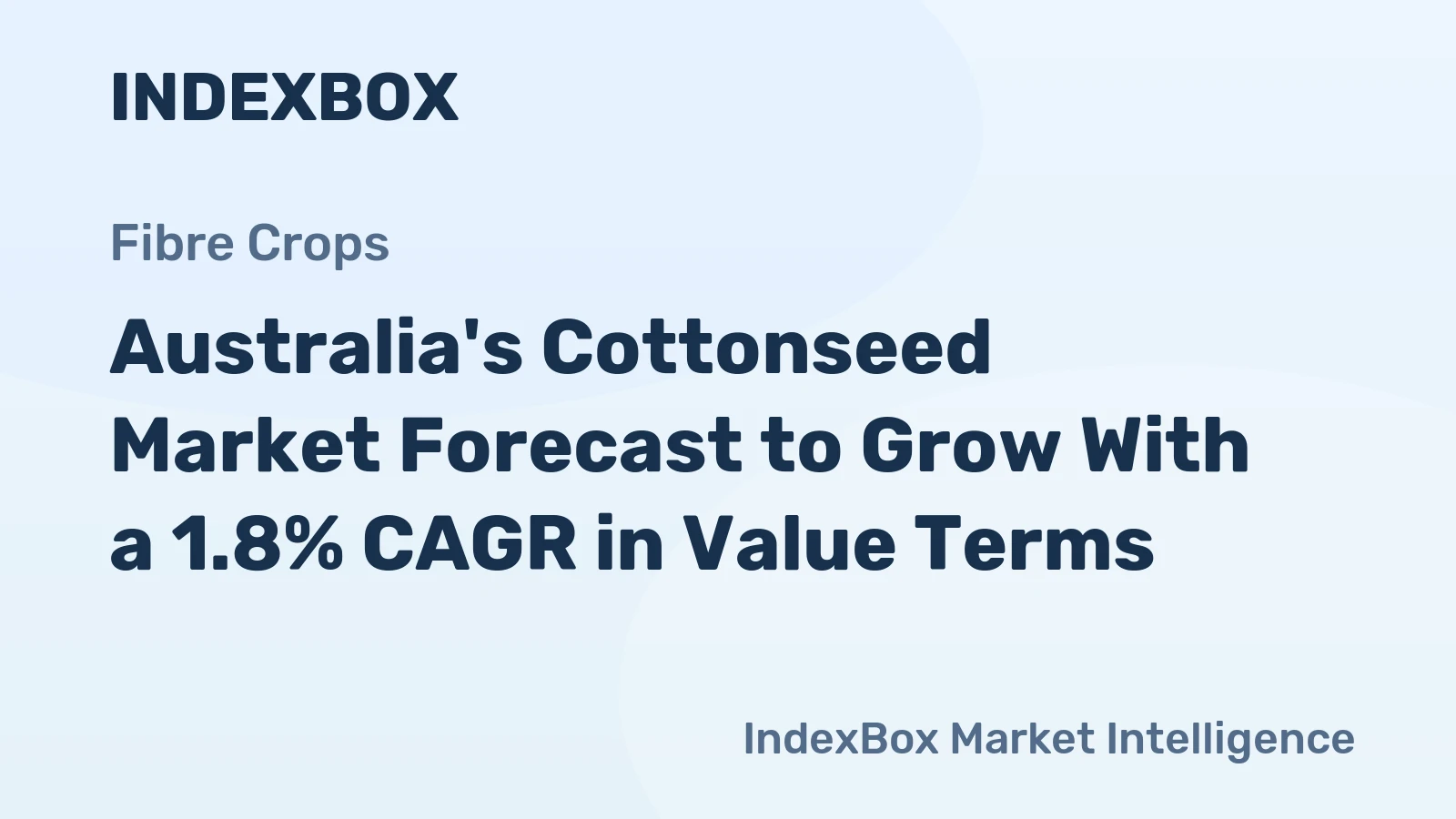 Australia's Cottonseed Market Forecast to Grow With a 1.8% CAGR in Value Terms