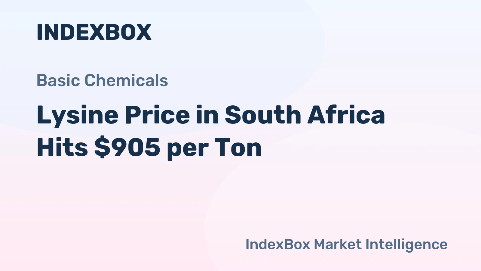 Lysine Price in South Africa Hits $905 per Ton