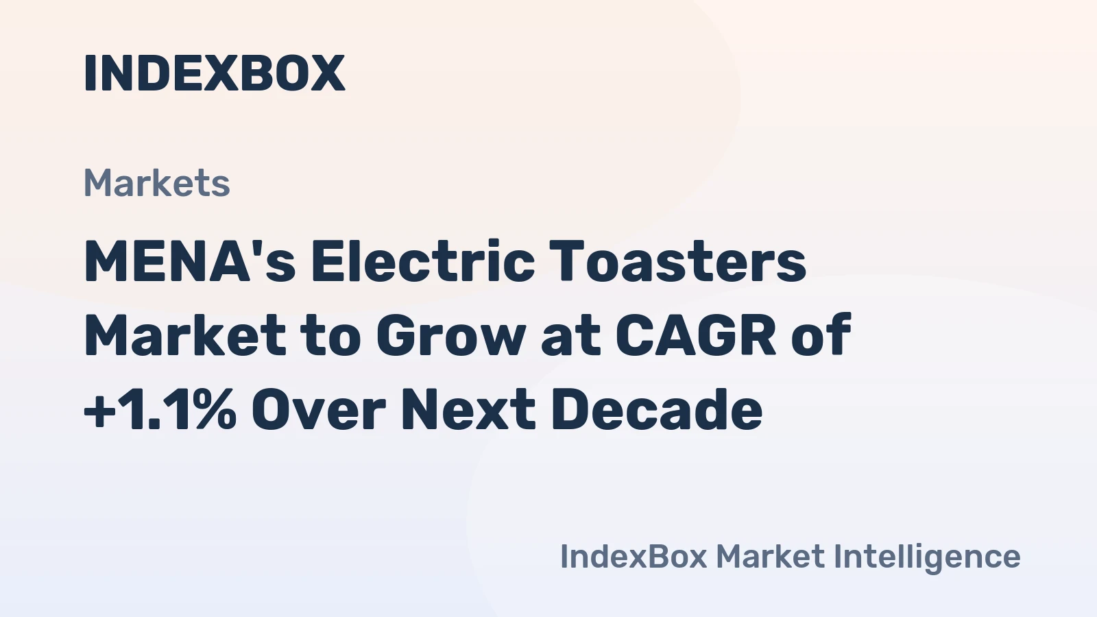 MENA's Electric Toasters Market to Grow at CAGR of +1.1% Over Next Decade