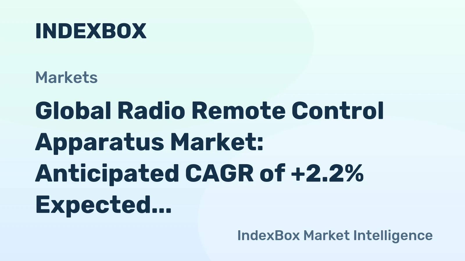Global Radio Remote Control Apparatus Market: Anticipated CAGR of +2.2% Expected to Drive Market Volume to 599M Units by 2035