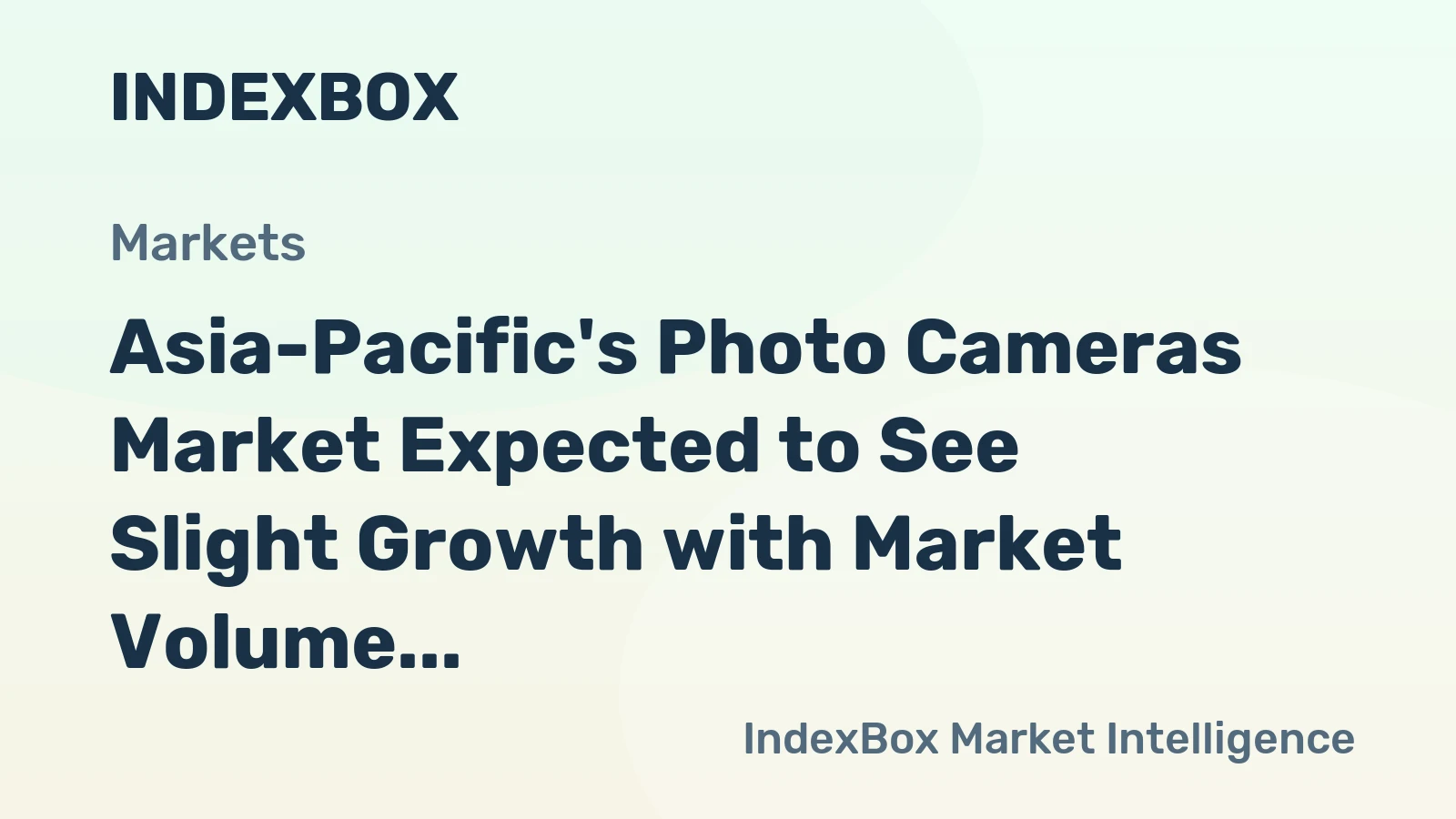 Asia-Pacific's Photo Cameras Market Expected to See Slight Growth with Market Volume Reaching 8.2M Units by 2035