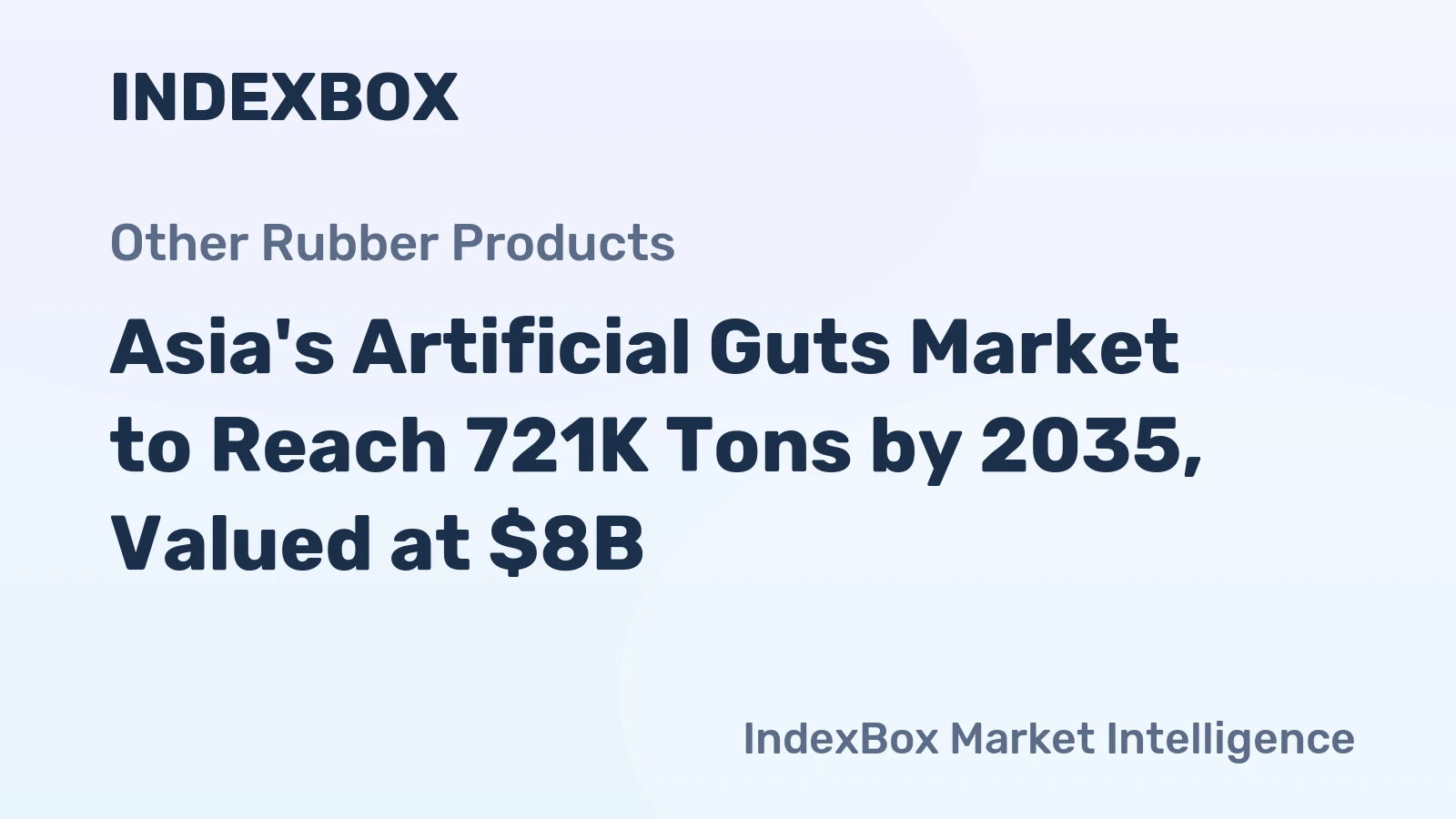 Asia's Artificial Guts Market to Reach 721K Tons by 2035, Valued at $8B