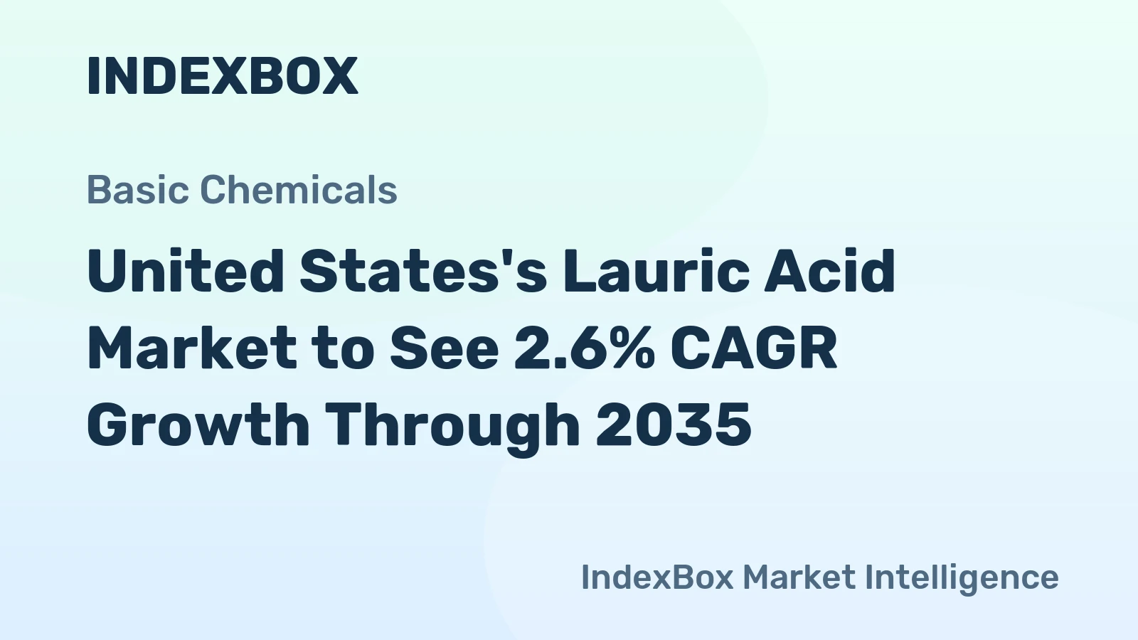 United States's Lauric Acid Market to See 2.6% CAGR Growth Through 2035