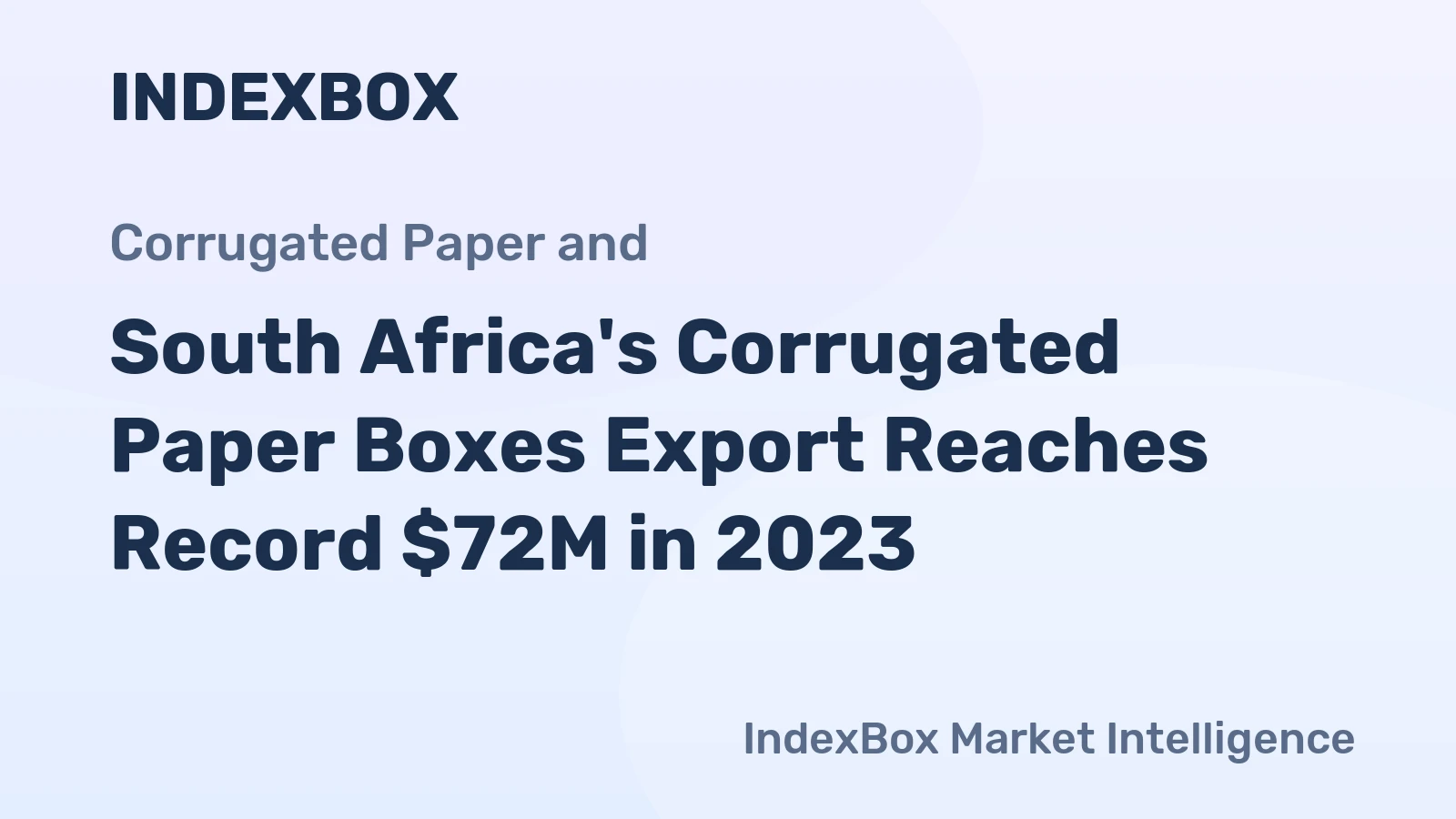 South Africa's Corrugated Paper Boxes Export Reaches Record $72M in 2023