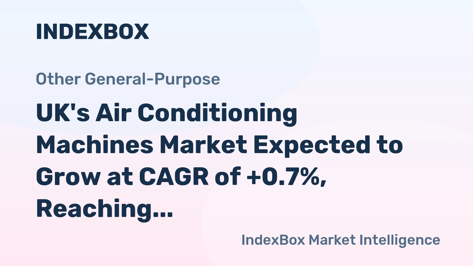 UK's Air Conditioning Machines Market Expected to Grow at CAGR of +0.7%, Reaching $1.3B by 2035