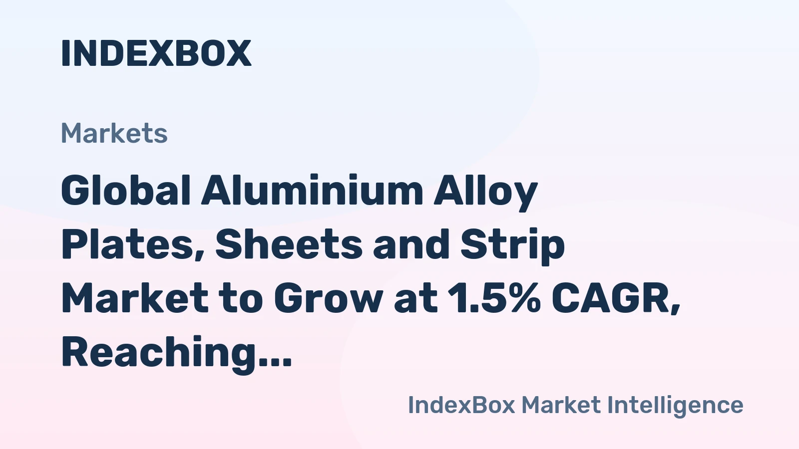Global Aluminium Alloy Plates, Sheets and Strip Market to Grow at 1.5% CAGR, Reaching 30M Tons by 2035