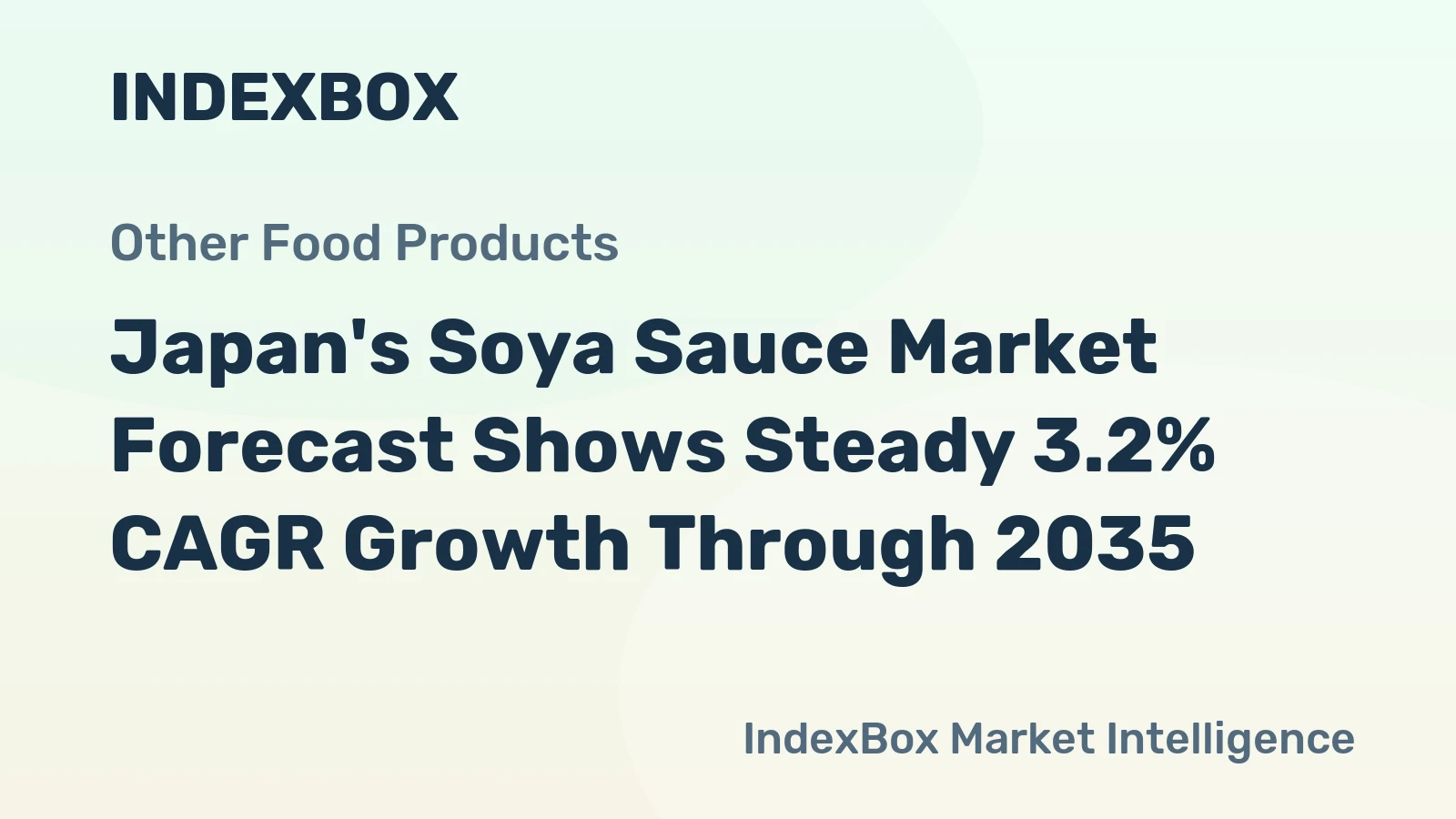 Japan's Soya Sauce Market Forecast Shows Steady 3.2% CAGR Growth Through 2035