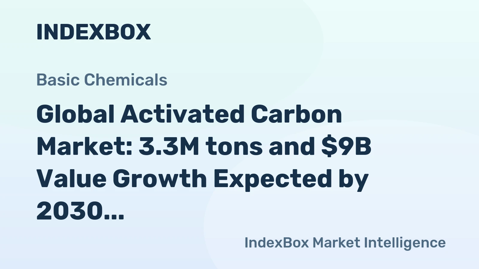 Global Activated Carbon Market: 3.3M tons and $9B Value Growth Expected by 2030