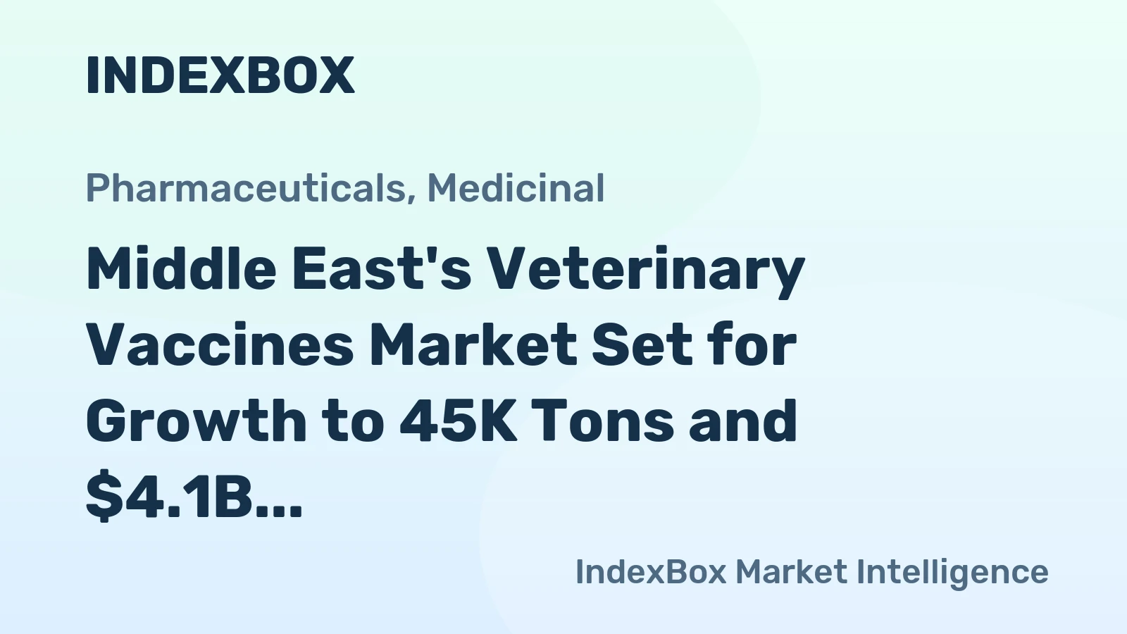 Middle East's Veterinary Vaccines Market Set for Growth to 45K Tons and $4.1B