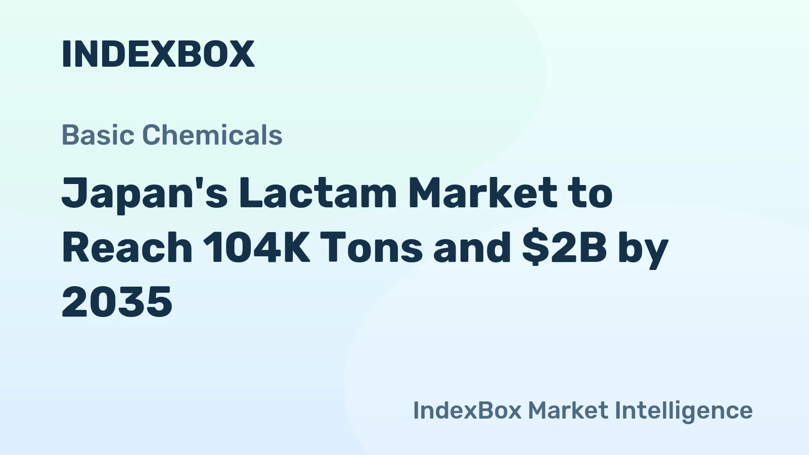 Japan's Lactam Market to Reach 104K Tons and $2B by 2035