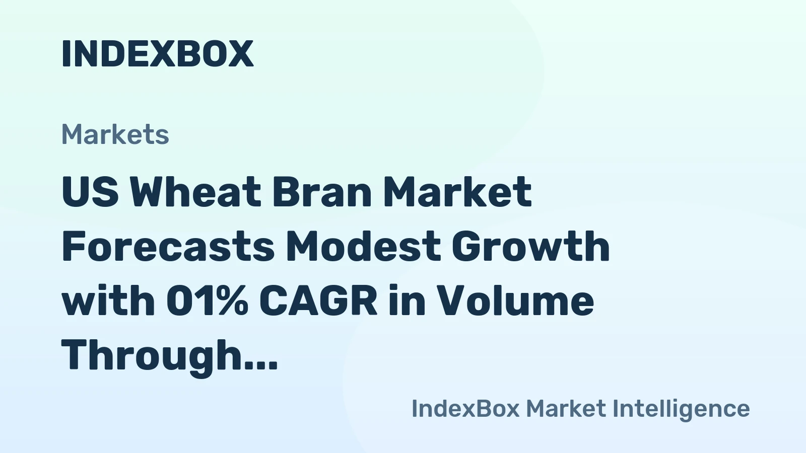 US Wheat Bran Market Forecasts Modest Growth with 01% CAGR in Volume Through 2035