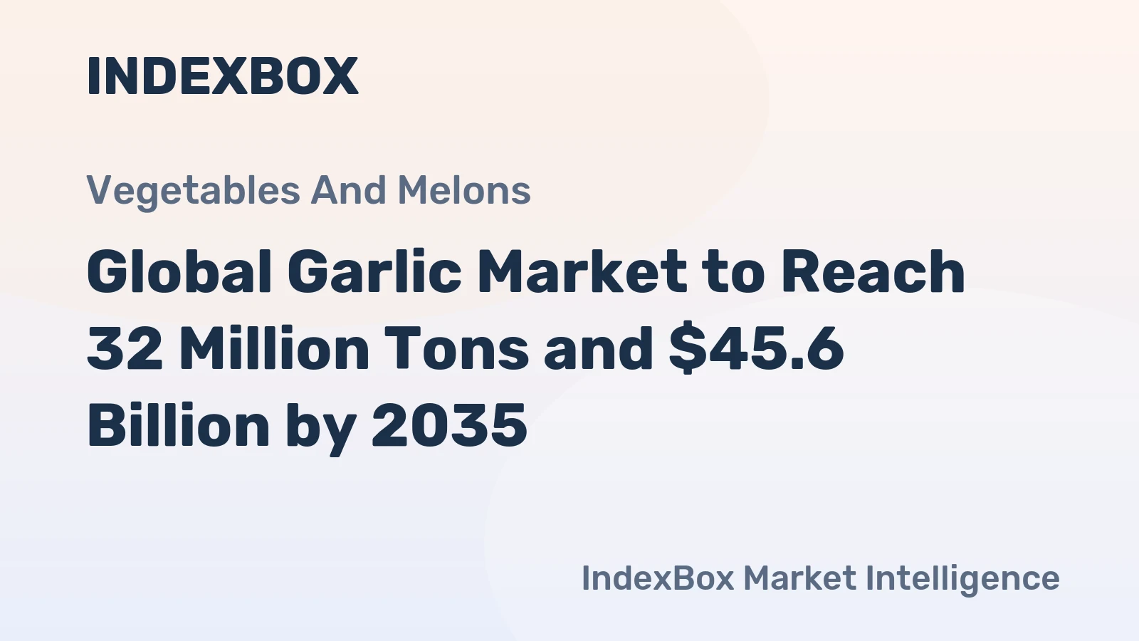 Global Garlic Market to Reach 32 Million Tons and $45.6 Billion by 2035