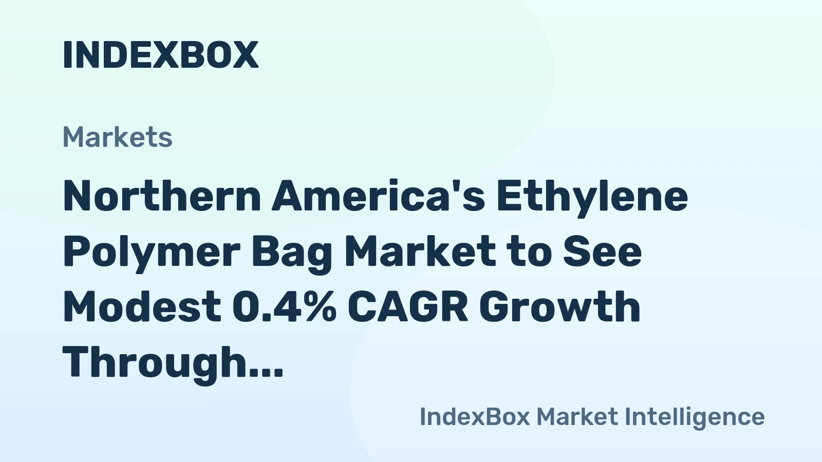 Northern America's Ethylene Polymer Bag Market to See Modest 0.4% CAGR Growth Through 2035