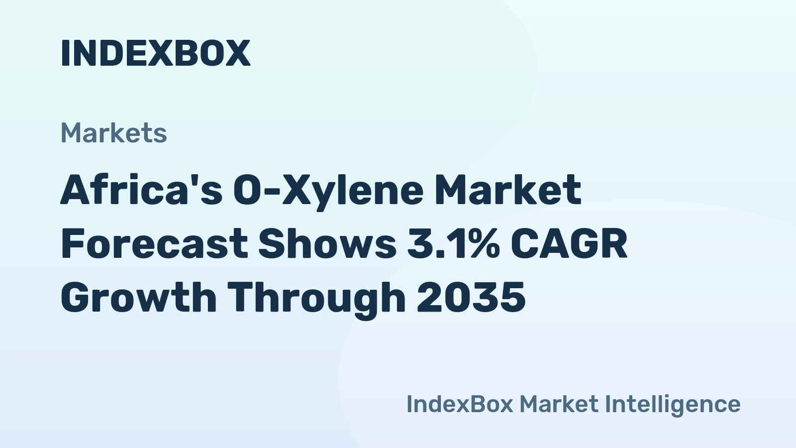 Africa's O-Xylene Market Forecast Shows 3.1% CAGR Growth Through 2035