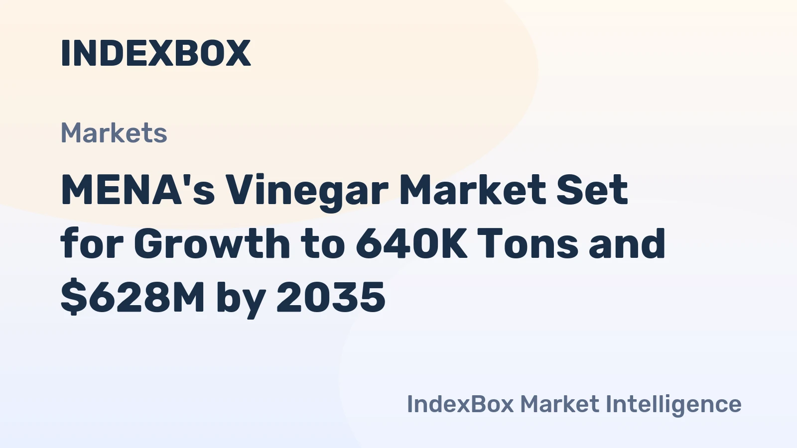 MENA's Vinegar Market Set for Growth to 640K Tons and $628M by 2035