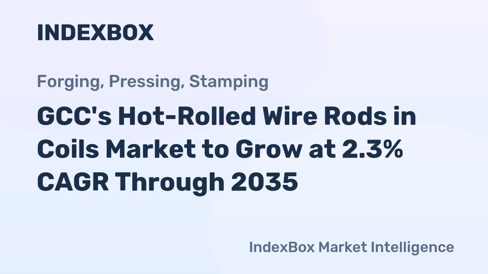 GCC's Hot-Rolled Wire Rods in Coils Market to Grow at 2.3% CAGR Through 2035