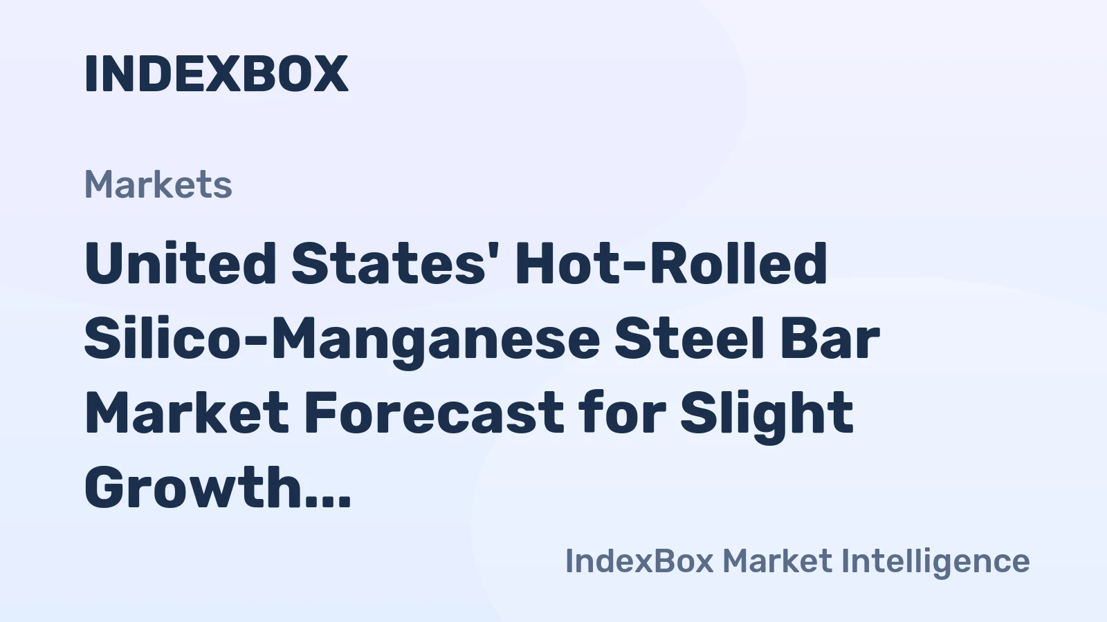 United States' Hot-Rolled Silico-Manganese Steel Bar Market Forecast for Slight Growth with a +0.2% Volume CAGR Through 2035