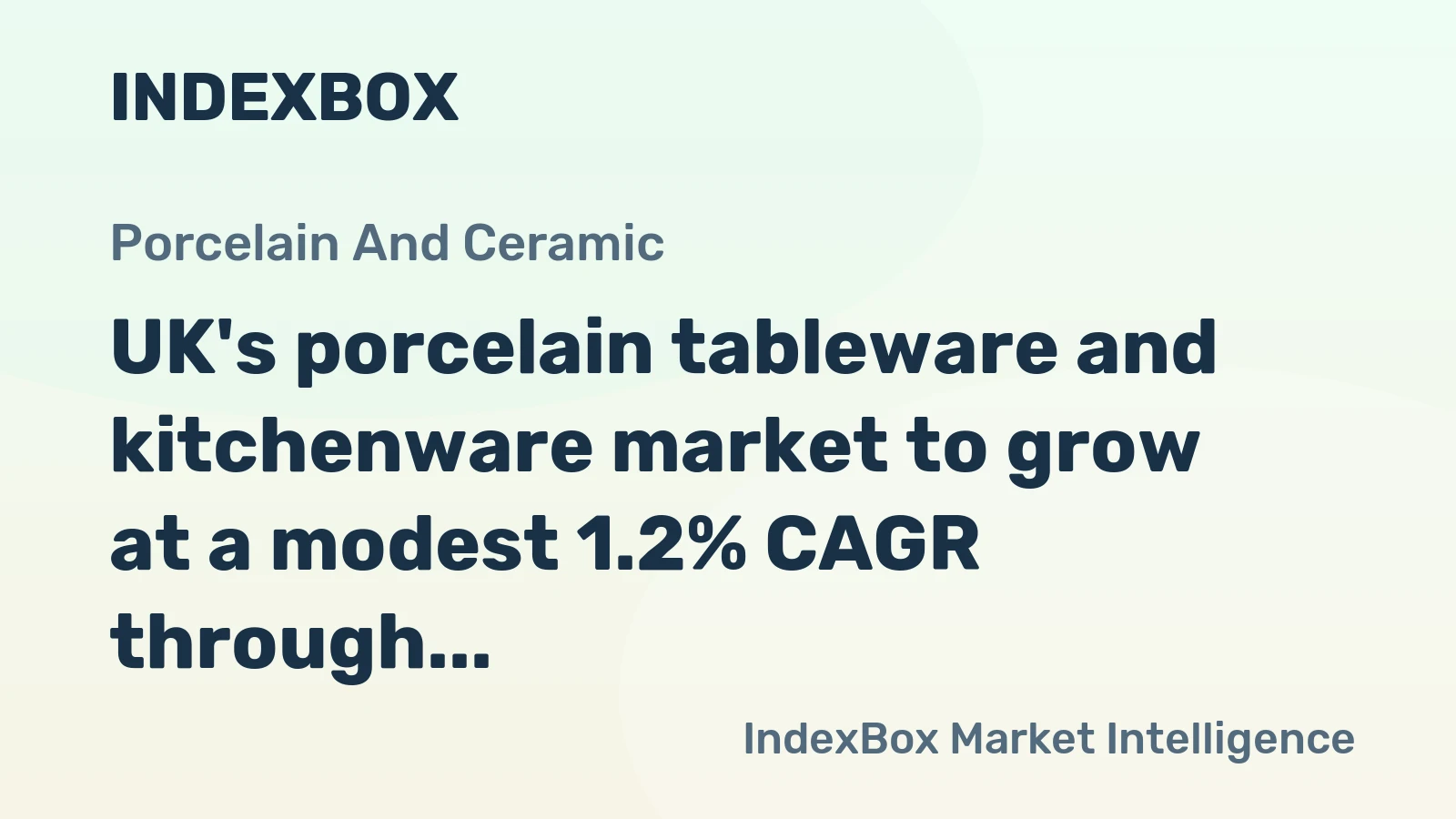 UK's porcelain tableware and kitchenware market to grow at a modest 1.2% CAGR through 2035, driven by rising demand.