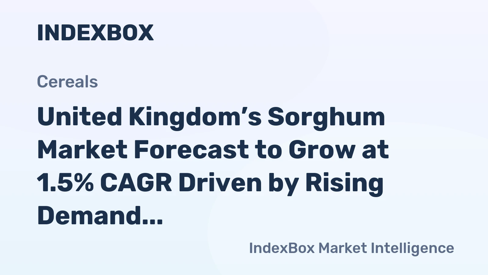 United Kingdom’s Sorghum Market Forecast to Grow at 1.5% CAGR Driven by Rising Demand
