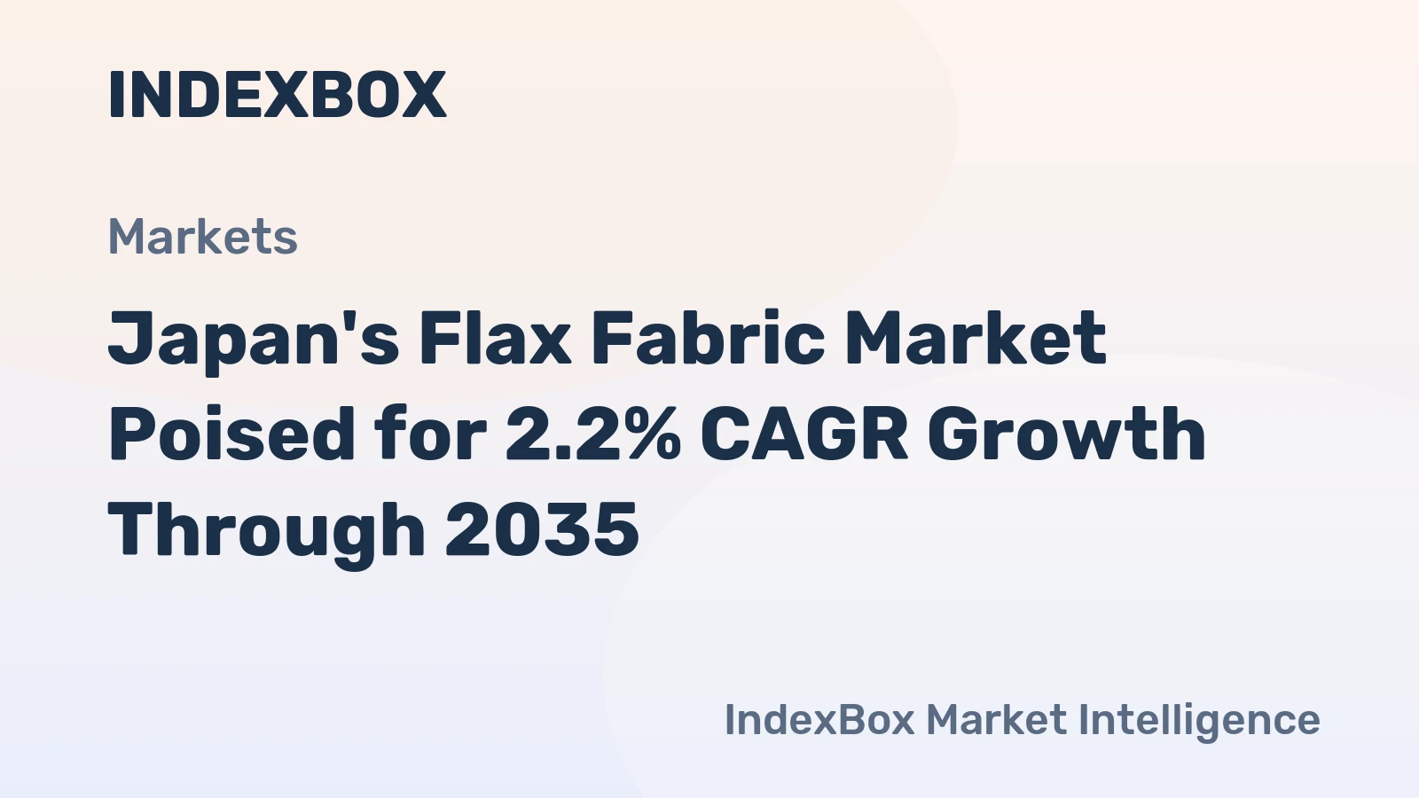Japan's Flax Fabric Market Poised for 2.2% CAGR Growth Through 2035