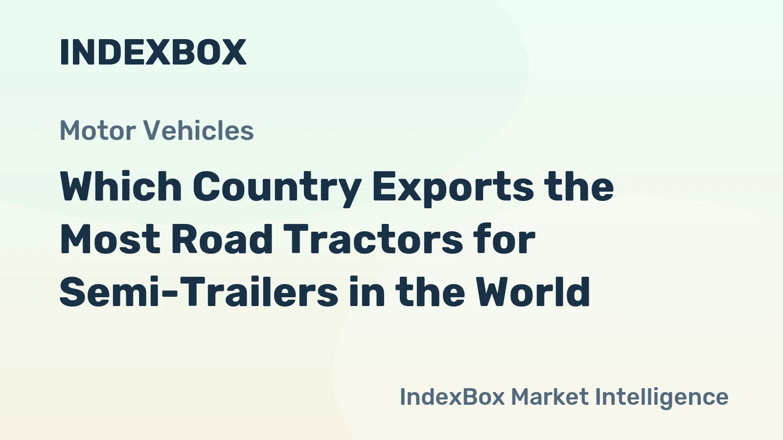 Which Country Exports the Most Road Tractors for Semi-Trailers in the World?