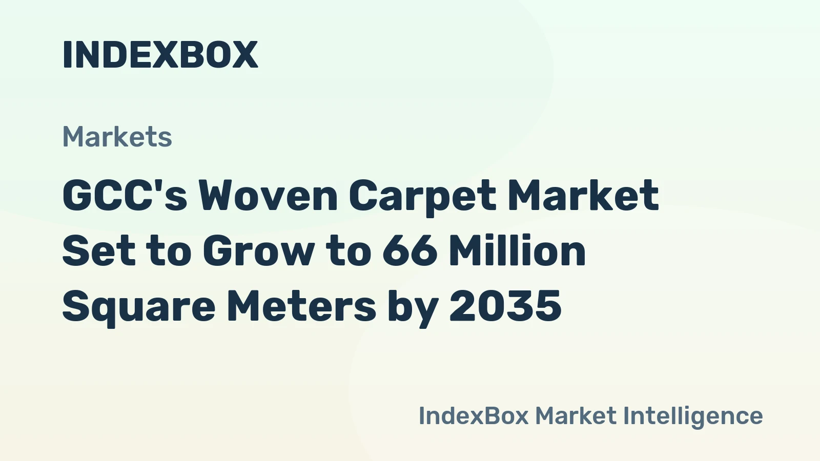 GCC's Woven Carpet Market Set to Grow to 66 Million Square Meters by 2035