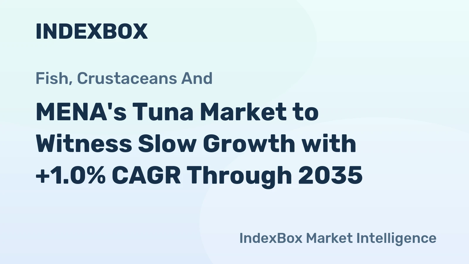 MENA's Tuna Market to Witness Slow Growth with +1.0% CAGR Through 2035