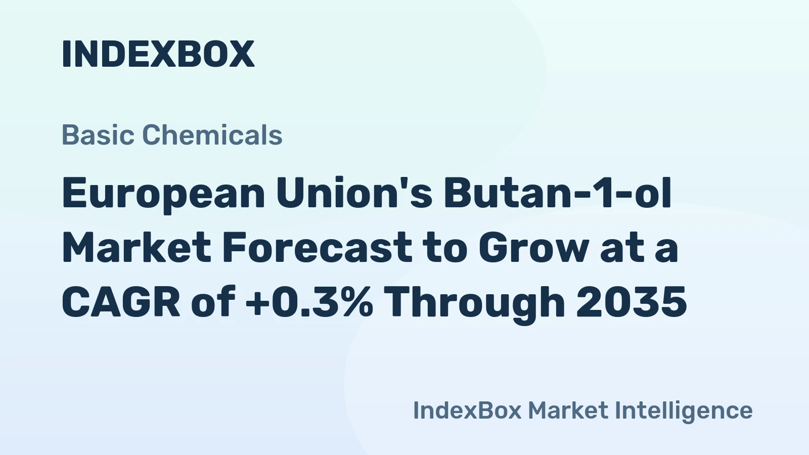 European Union's Butan-1-ol Market Forecast to Grow at a CAGR of +0.3% Through 2035