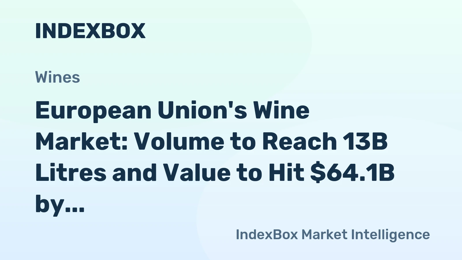European Union's Wine Market: Volume to Reach 13B Litres and Value to Hit $64.1B by 2035