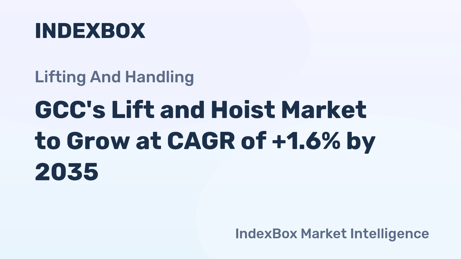 GCC's Lift and Hoist Market to Grow at CAGR of +1.6% by 2035