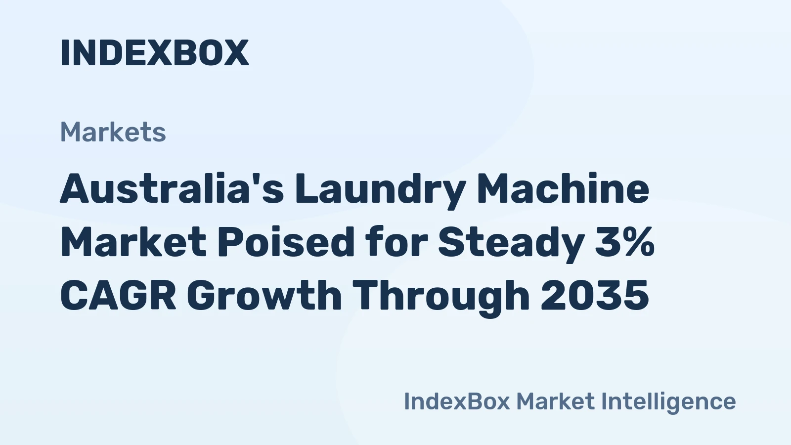 Australia's Laundry Machine Market Poised for Steady 3% CAGR Growth Through 2035