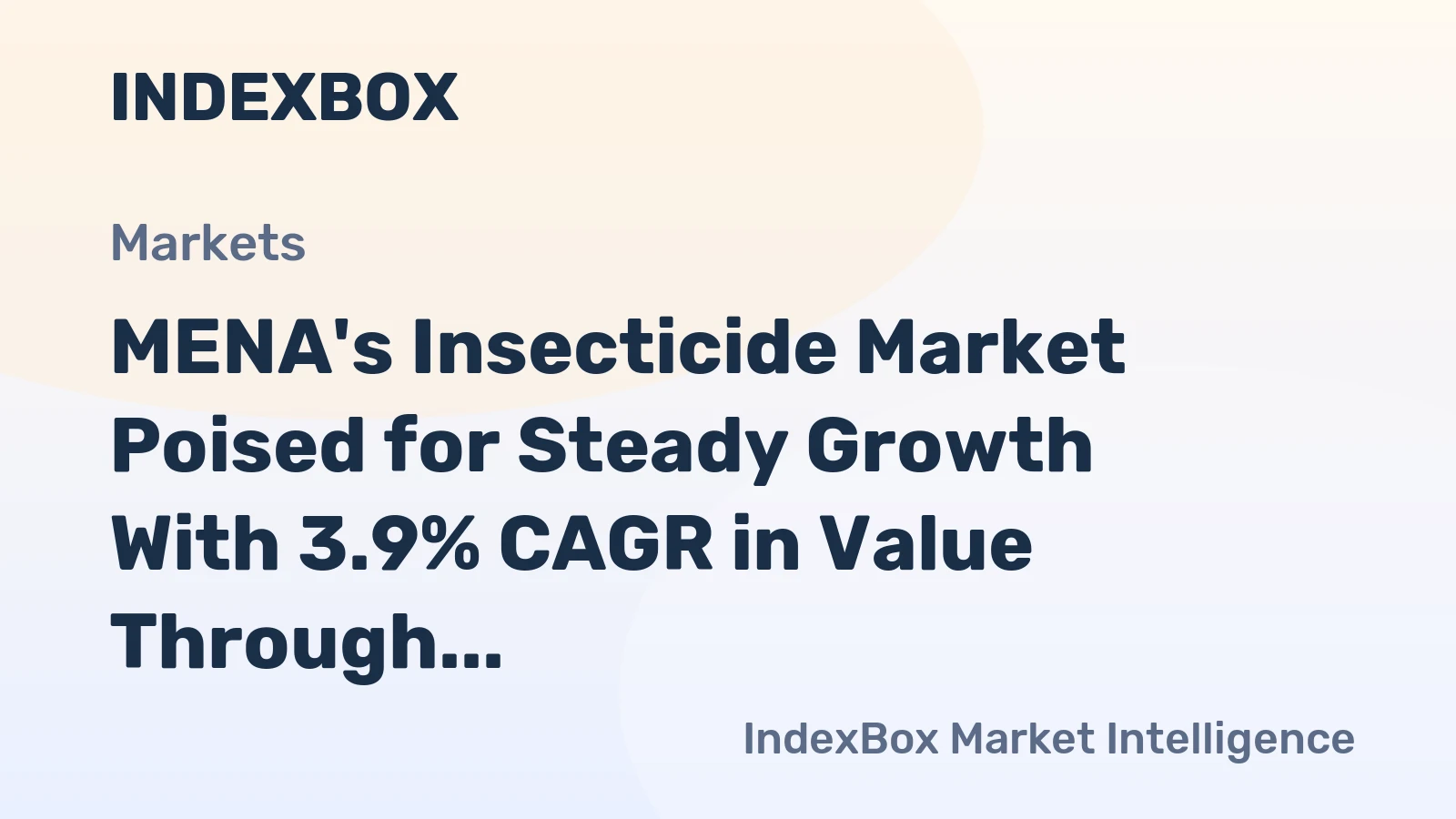 MENA's Insecticide Market Poised for Steady Growth With 3.9% CAGR in Value Through 2035