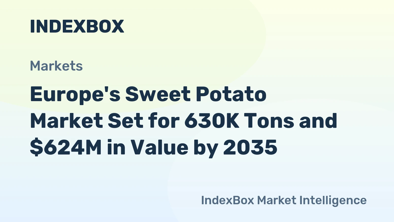 Europe's Sweet Potato Market Set for 630K Tons and $624M in Value by 2035