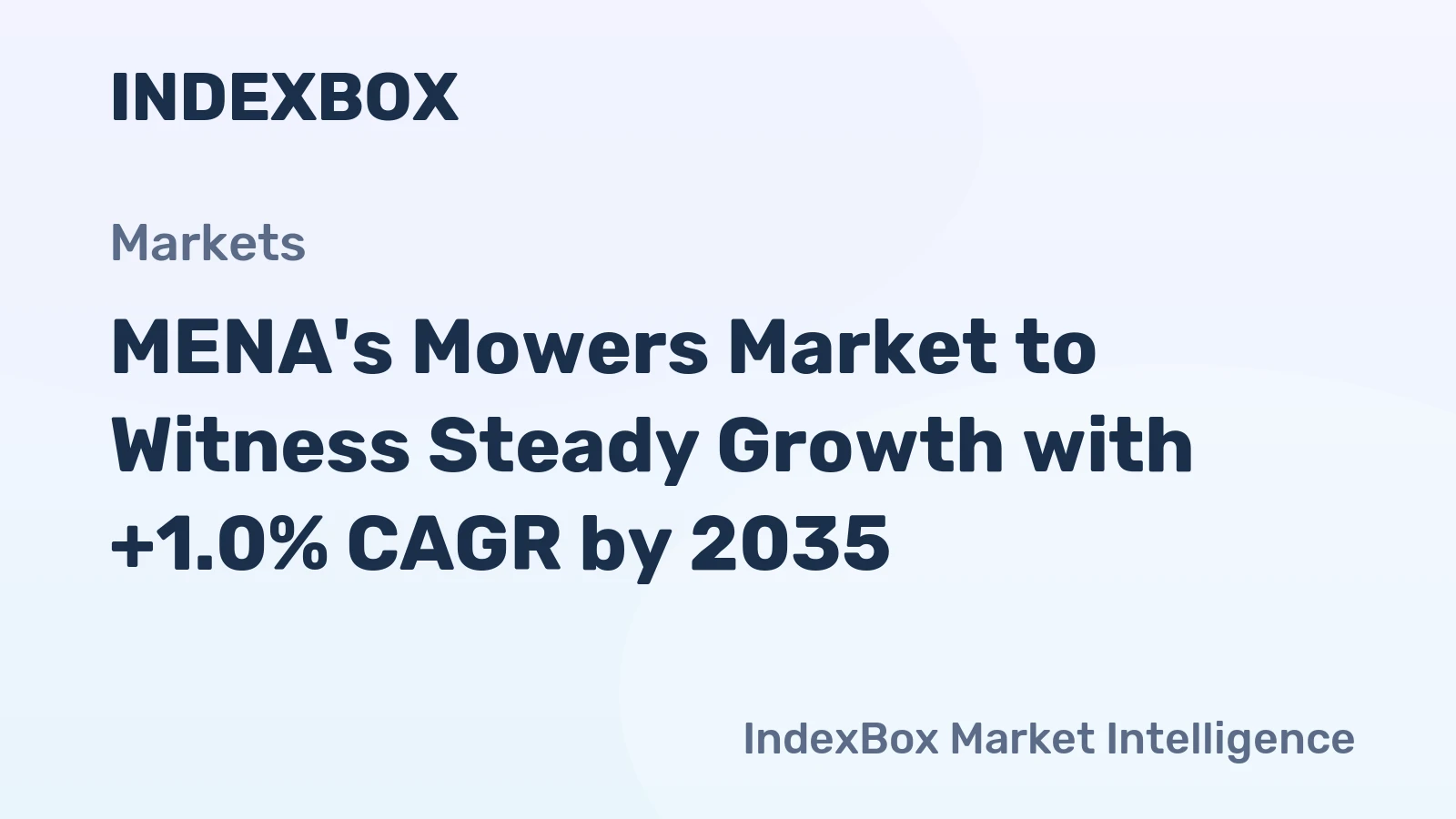 MENA's Mowers Market to Witness Steady Growth with +1.0% CAGR by 2035