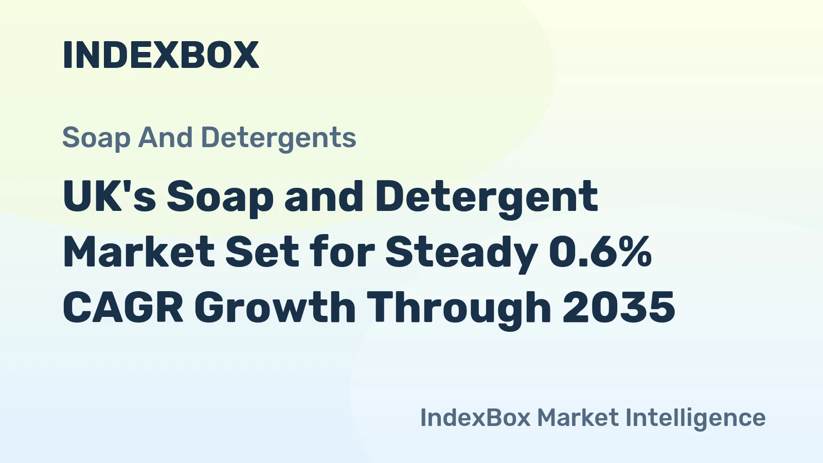 UK's Soap and Detergent Market Set for Steady 0.6% CAGR Growth Through 2035