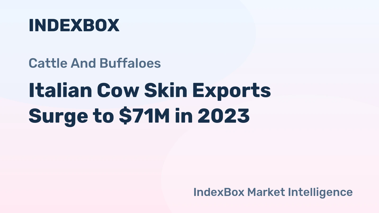 Italian Cow Skin Exports Surge to $71M in 2023