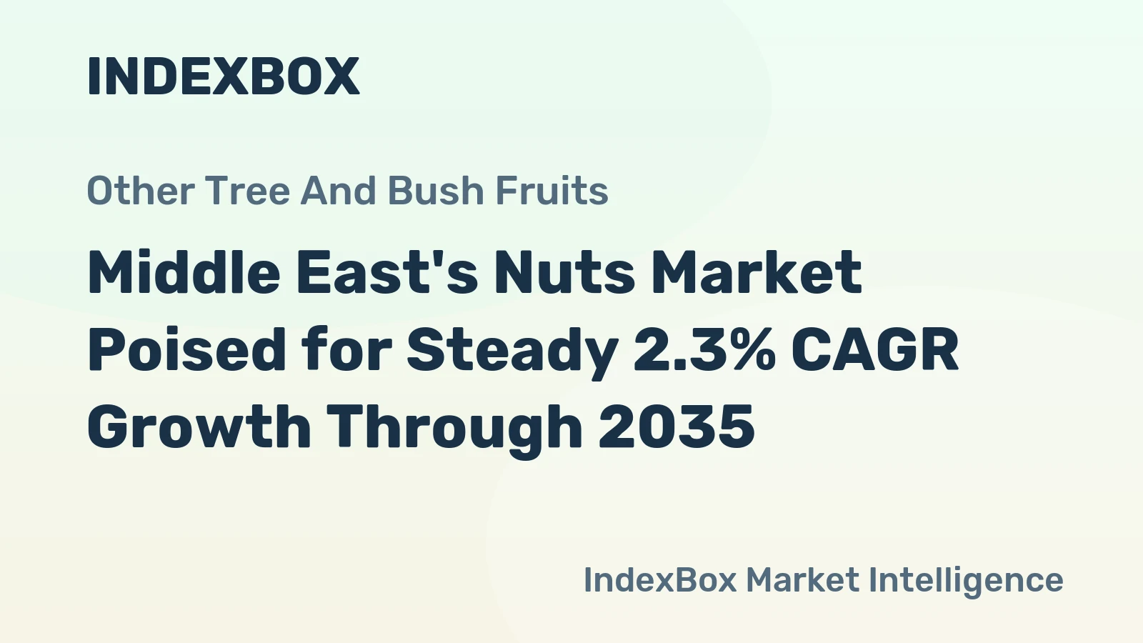 Middle East's Nuts Market Poised for Steady 2.3% CAGR Growth Through 2035