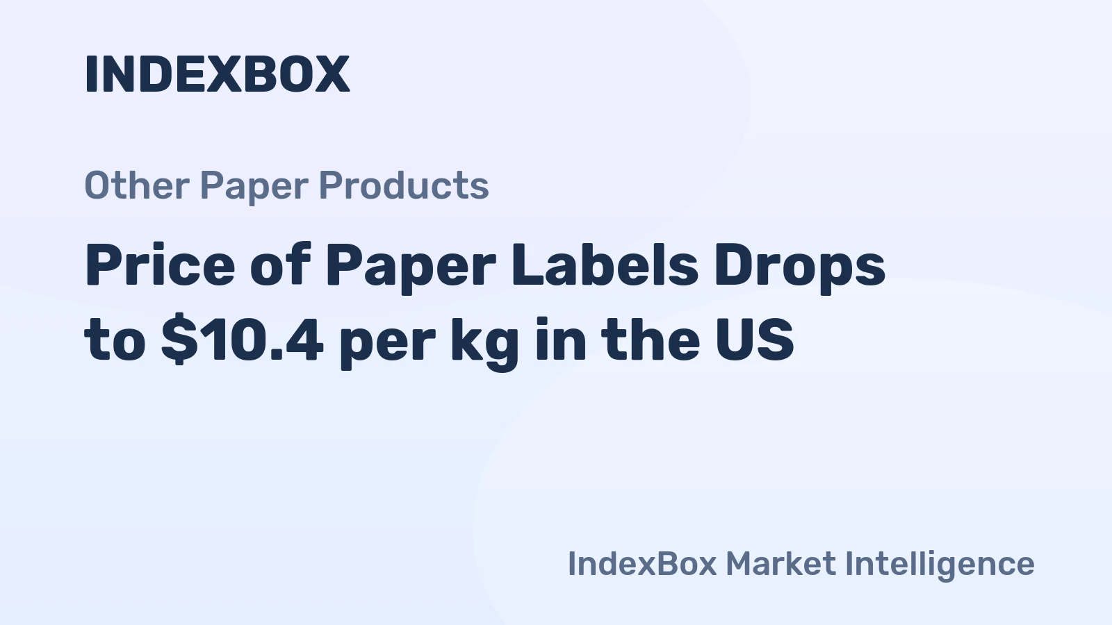 Price of Paper Labels Drops to $10.4 per kg in the US