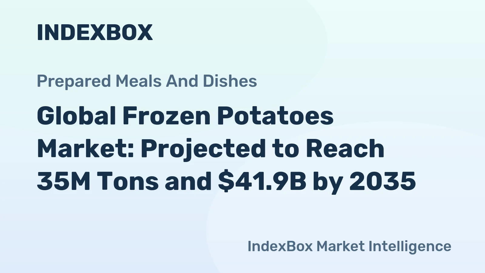 Global Frozen Potatoes Market: Projected to Reach 35M Tons and $41.9B by 2035