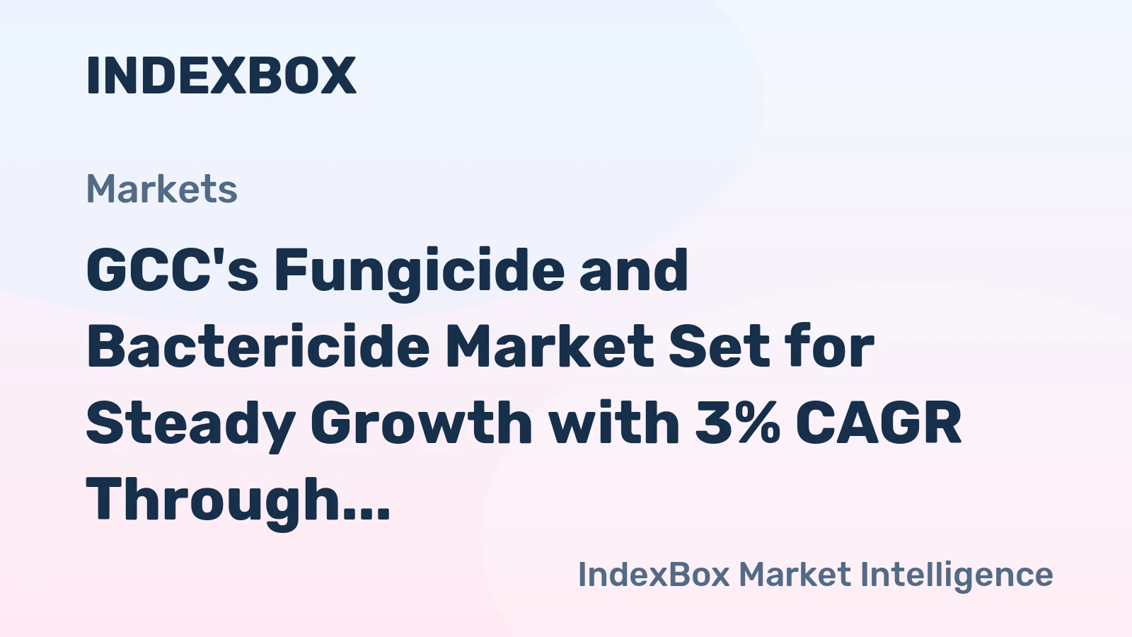 GCC's Fungicide and Bactericide Market Set for Steady Growth with 3% CAGR Through 2035